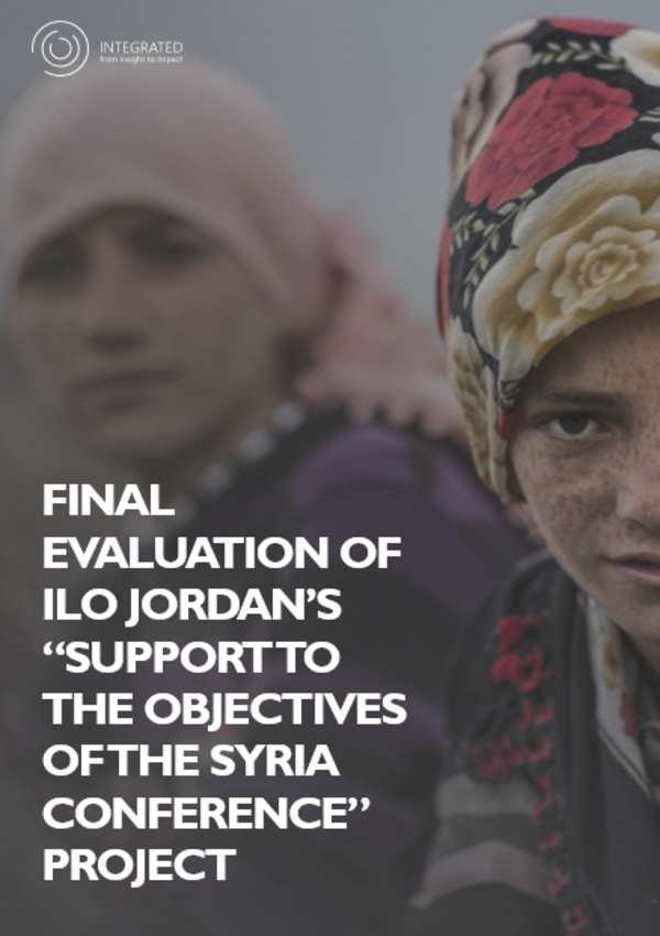Evaluating ILO’s Impact on Decent Work for Syrian Refugees and ...